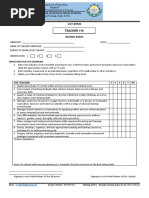 Classroom Observation Tool (COT) | PDF | Curriculum | Learning