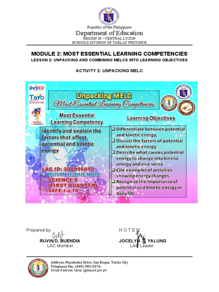 Module 2 Lesson 2 Activity 2 Output | PDF