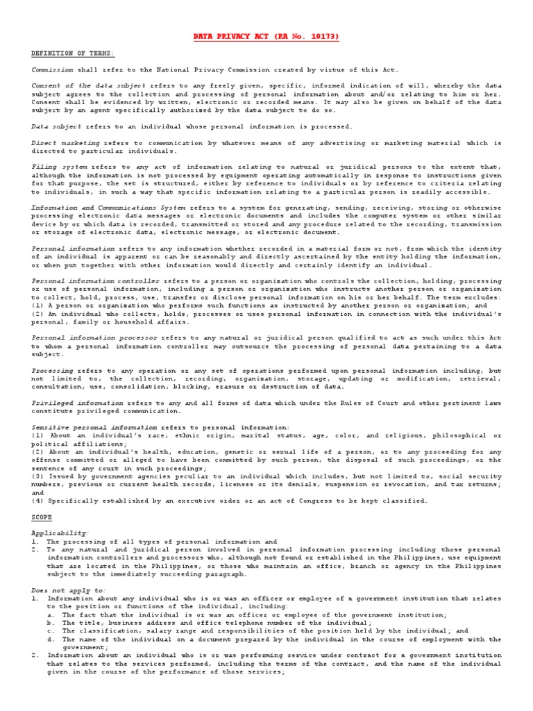 Data Priv PDF | PDF | Information Privacy | Privacy