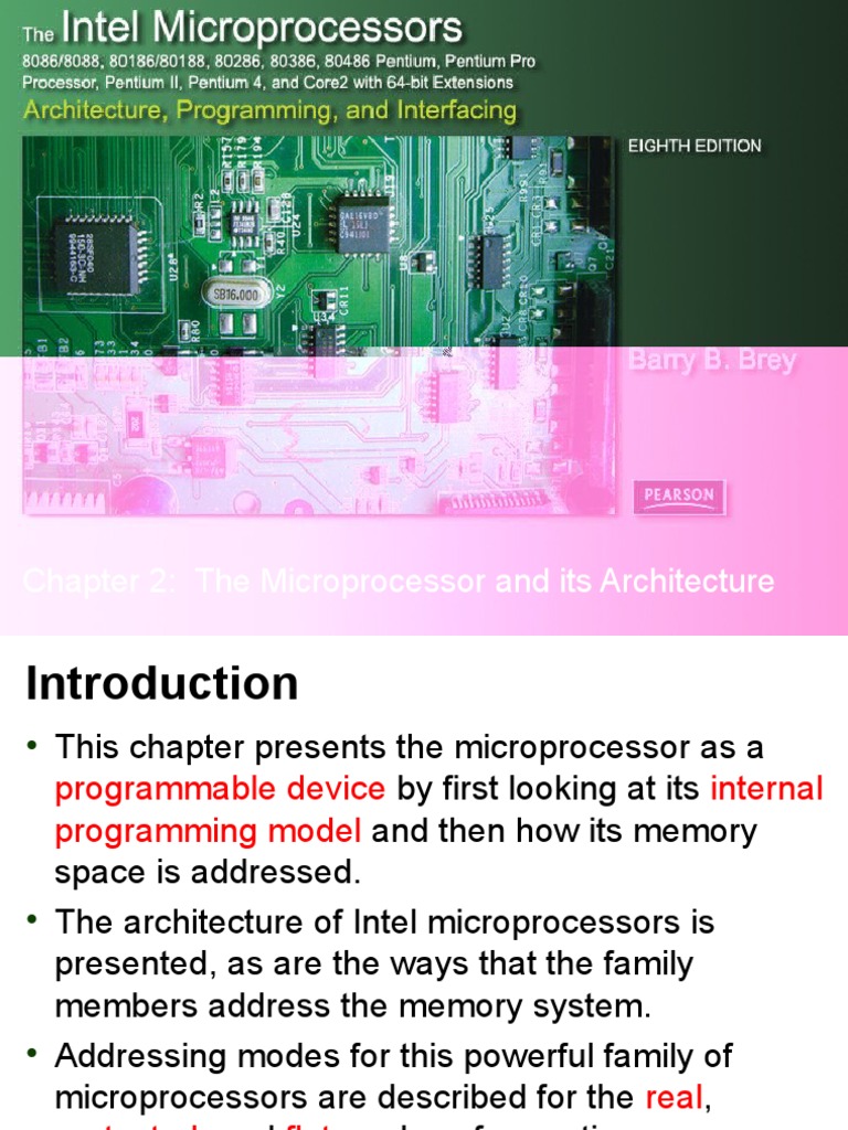 Chapter 2: The Microprocessor and Its Architecture | PDF | 64 Bit Computing | Microprocessor