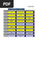 INSANITY Max 30 Workout Calendar | PDF | Physical Fitness | Physical ...