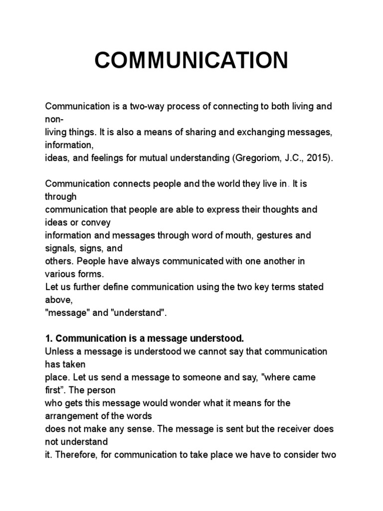 Oral Communication Introduction | PDF | Neuropsychological Assessment ...