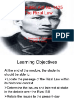 RA 1425 (Rizal Law) | PDF