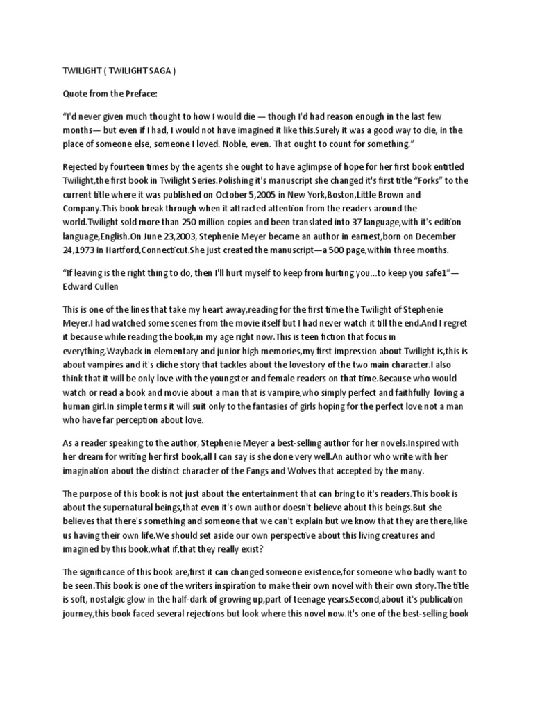 Twilight (Twil | Download Free PDF | Twilight (Meyer Novel) | Twilight ...