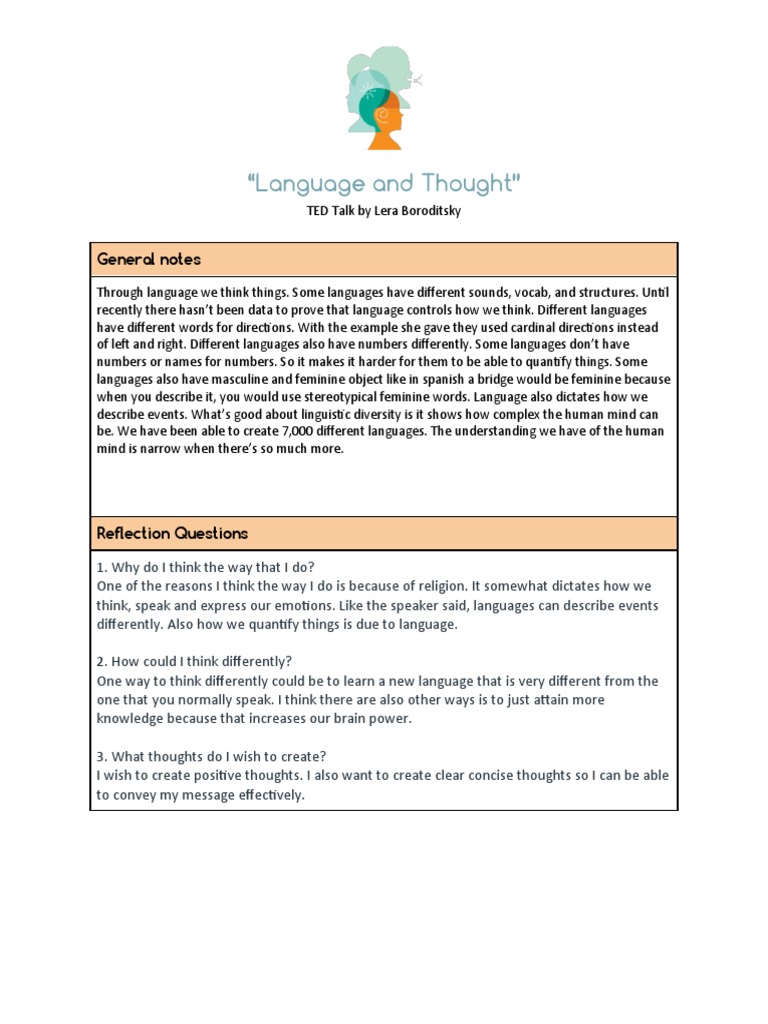 Language Thought-2 | PDF | Thought | Philosophical Movements