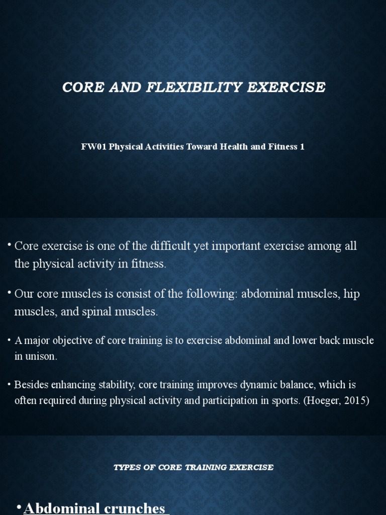 Core and Flexibility | PDF | Wellness