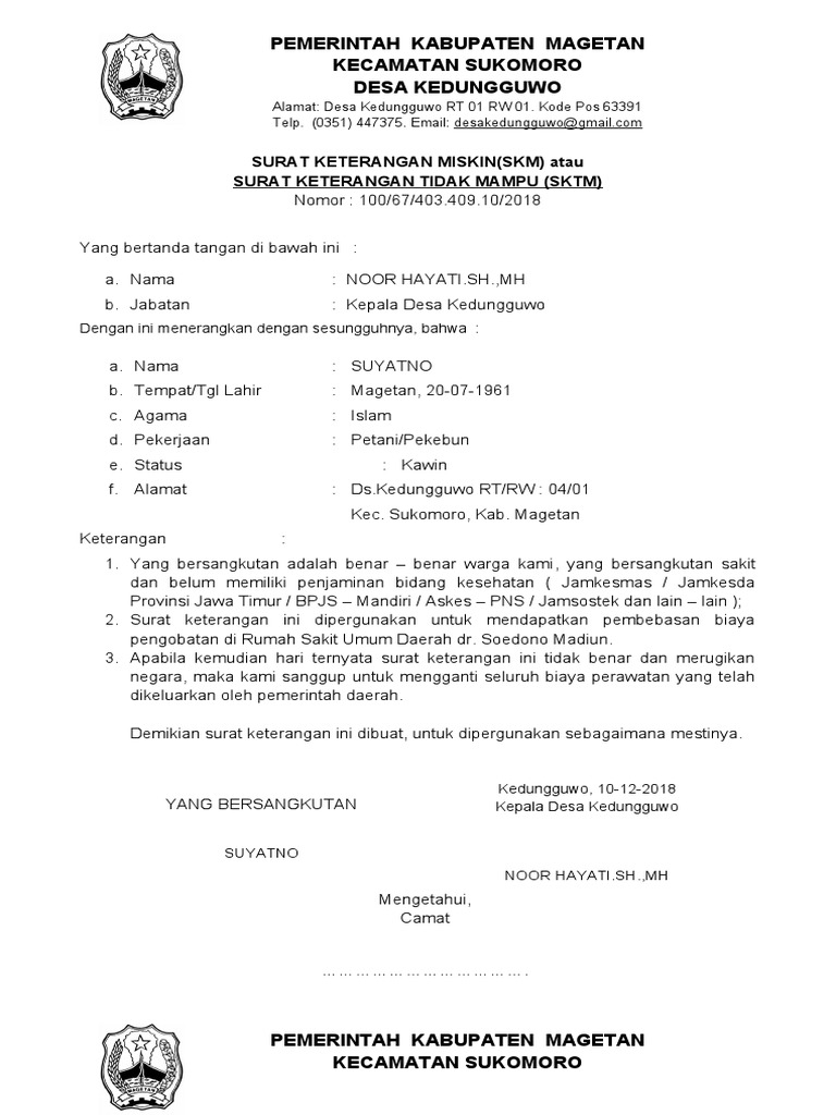 SKTM Berobat Form Baru | PDF