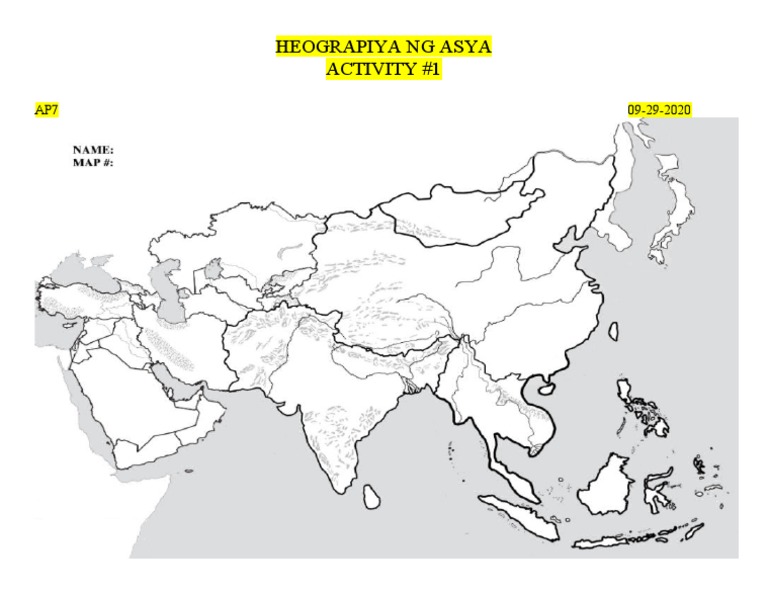 Heograpiya NG Asya Act | PDF