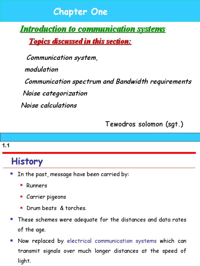 Introduction To Communication Systems | PDF | Modulation | Communications System