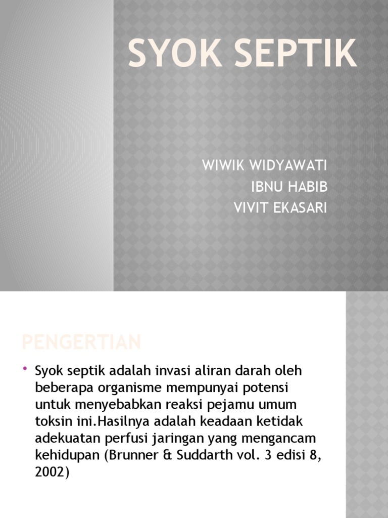 Syok Septik | PDF