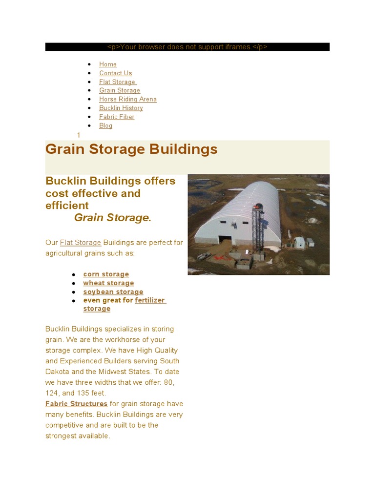 Grain Storage | PDF | Grain | Wheat
