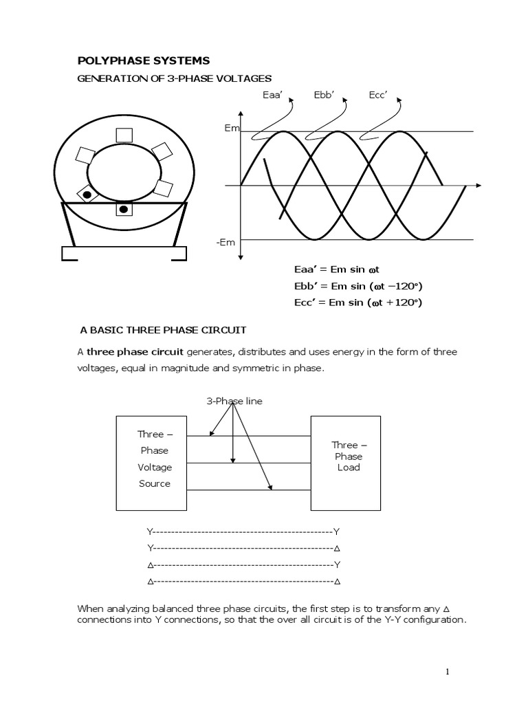 Polyphase Systems | PDF | Electrical Impedance | Electronics