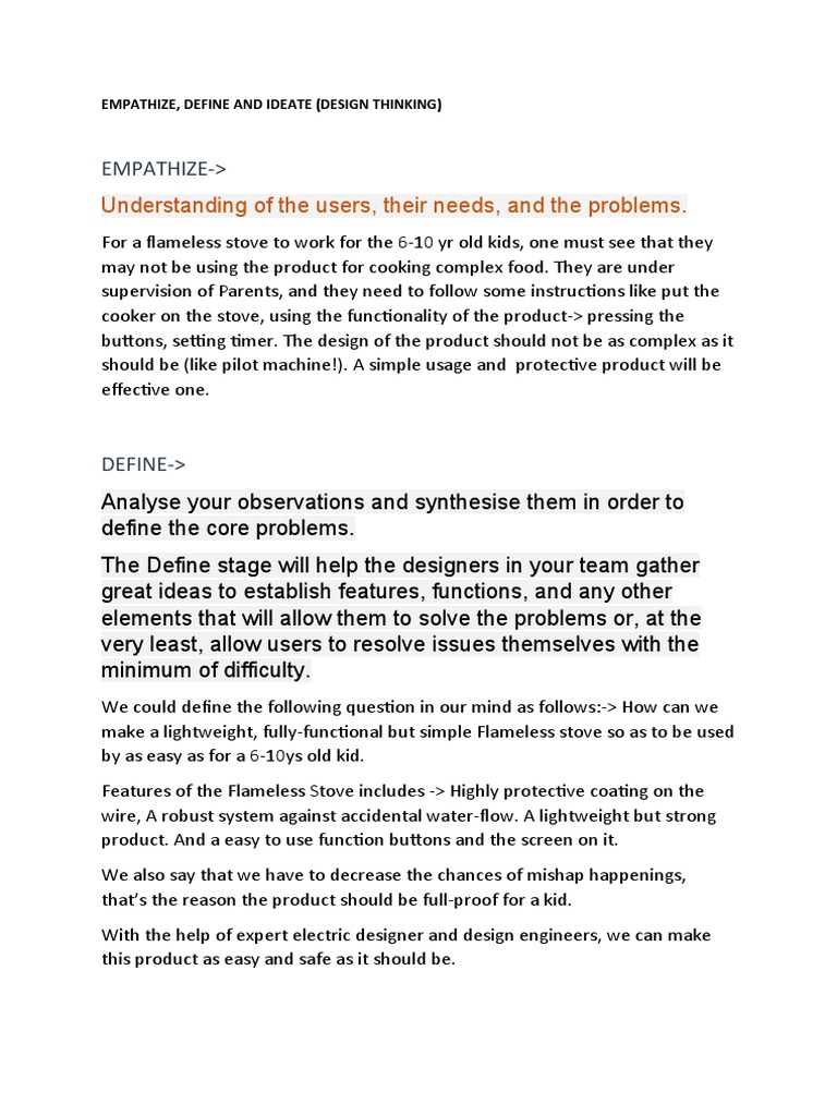 Design Thinking Assignment 1 Session 2 | Download Free PDF | Design ...