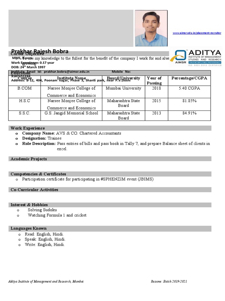 Prakhar Final Resume | PDF
