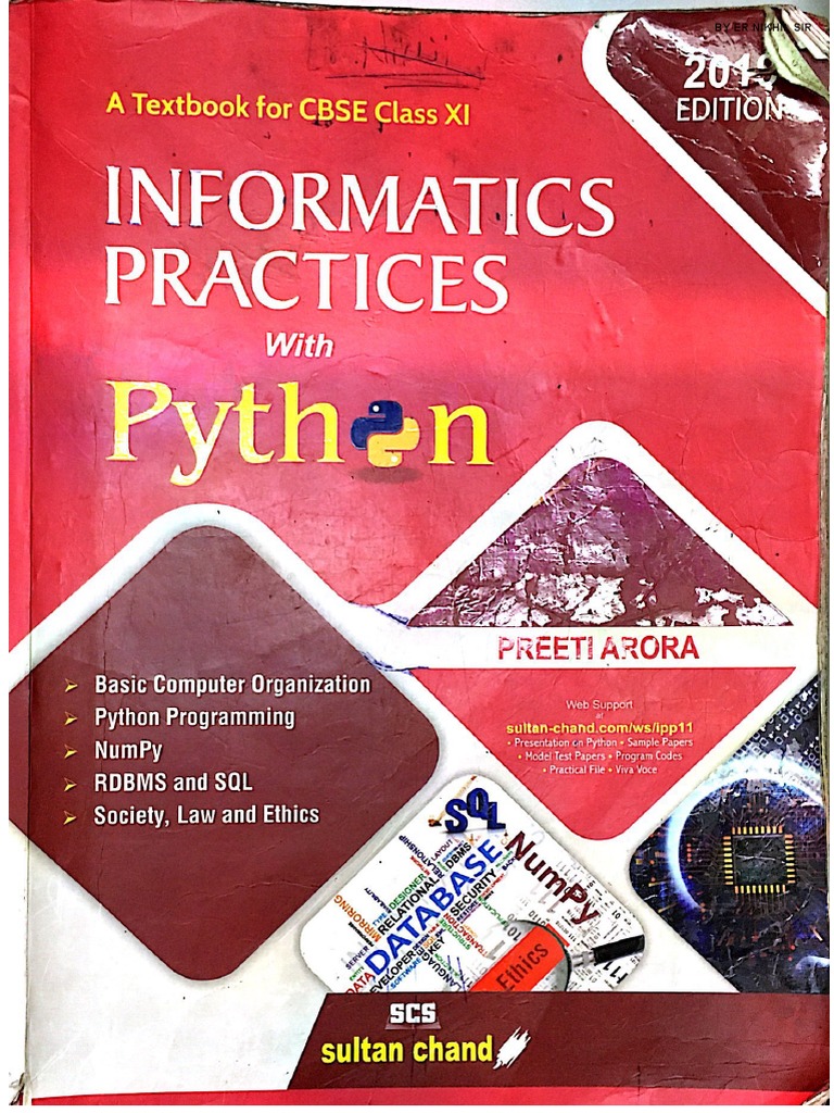 Information Practices IP Class 11th Full Book Preeti Arora High | PDF