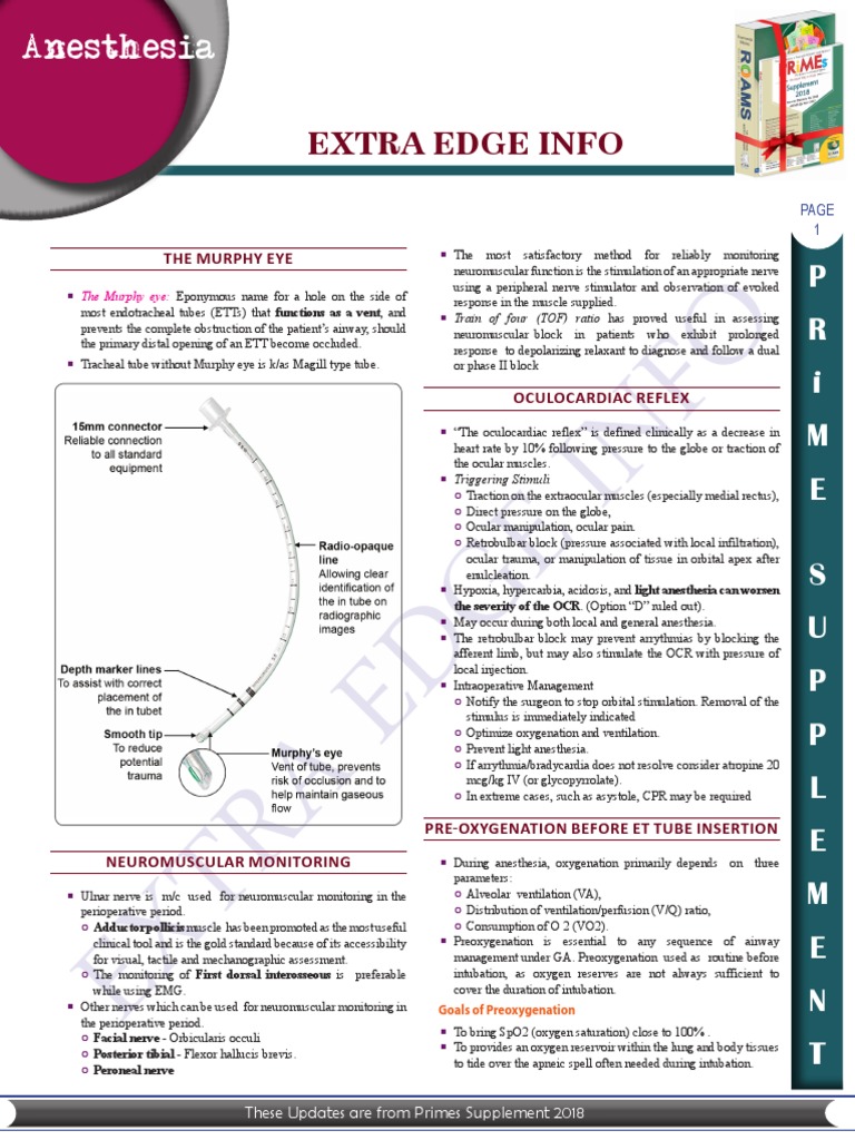 Anesthesia Edge | PDF | Anesthesia | Medicine