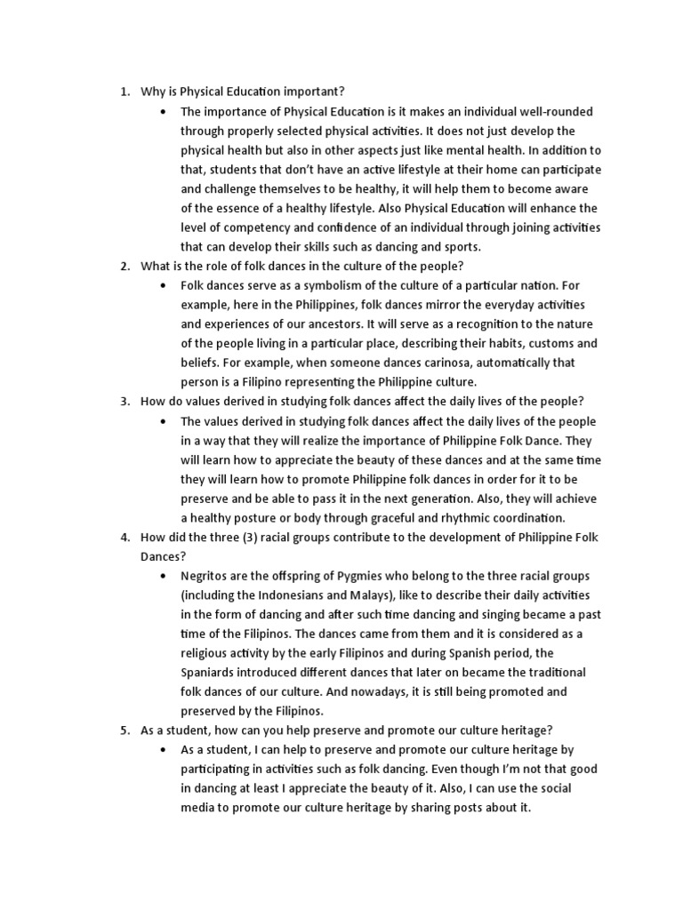 Pe Act. 1 | PDF | Philippines | Physical Education