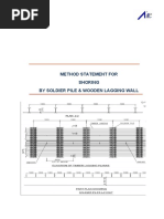 Method Statement FOR Retaining Wall Construction: Project | PDF | Concrete | Building