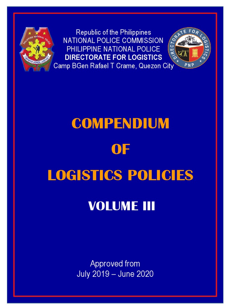 Compendium of Logistics Policies Volume III PDF | PDF | Logistics ...