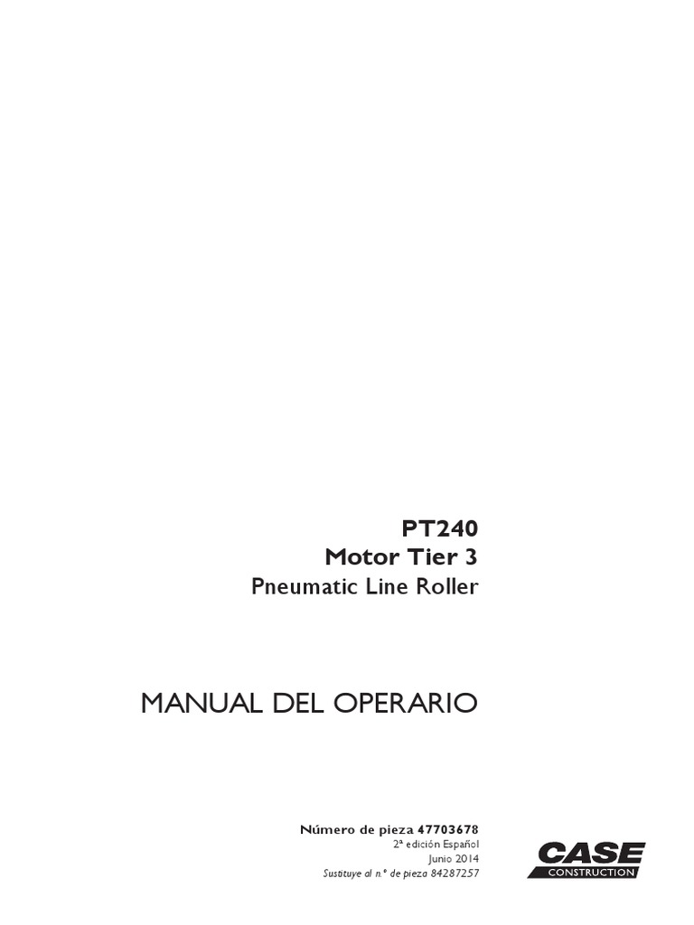 47703678-Manual de Operacion PT240 | PDF | Eje | Color