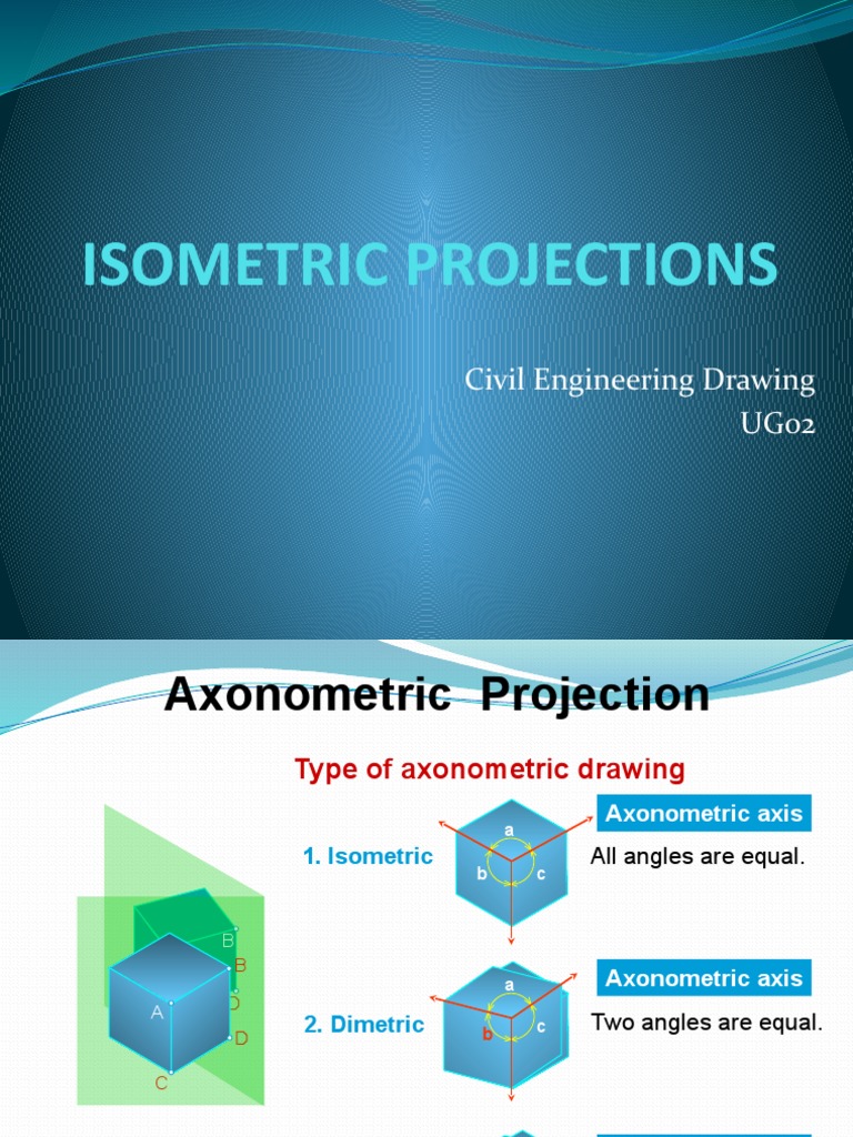 Isometric Projections: Civil Engineering Drawing UG02 | PDF | Cartesian ...