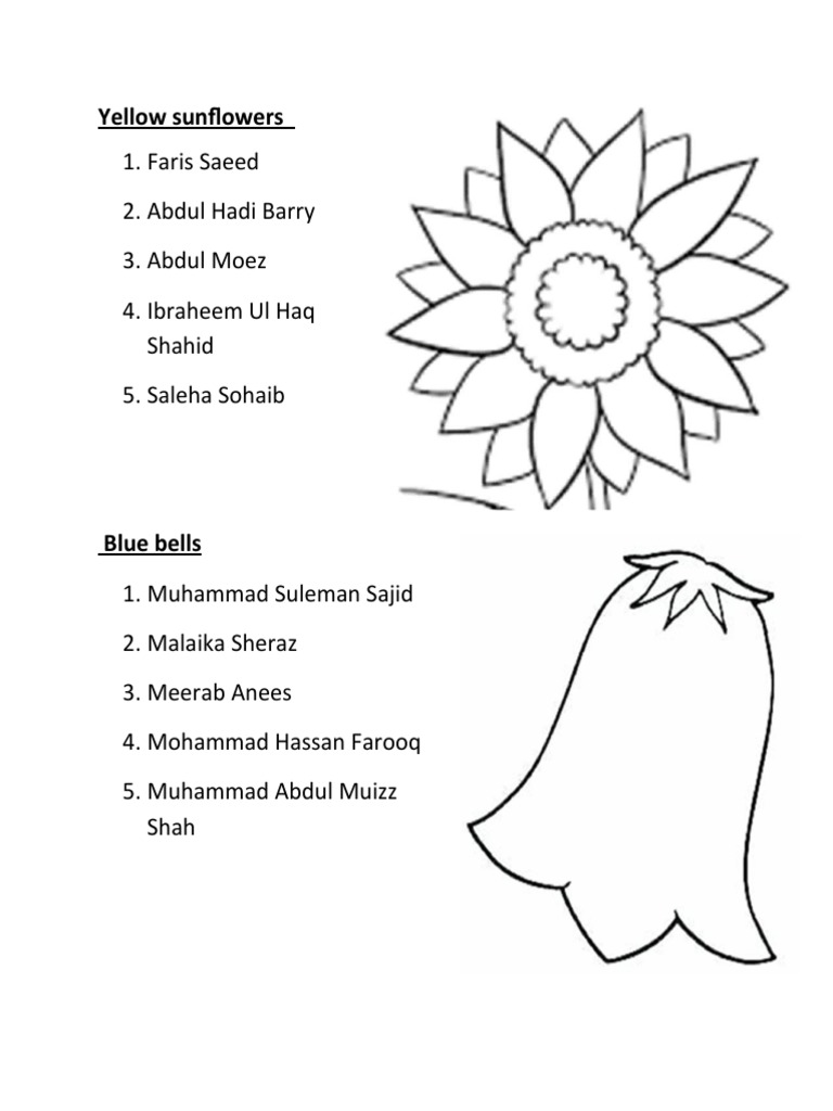 Flower Group With Names | PDF