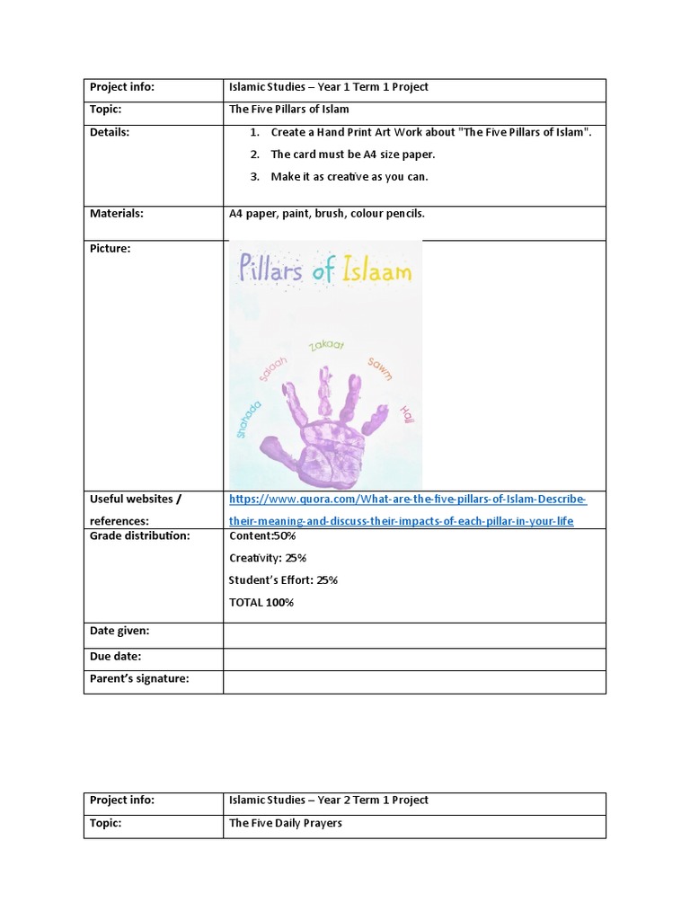 Creative Islamic Studies Projects | PDF | Abrahamic Religions | Ramadan