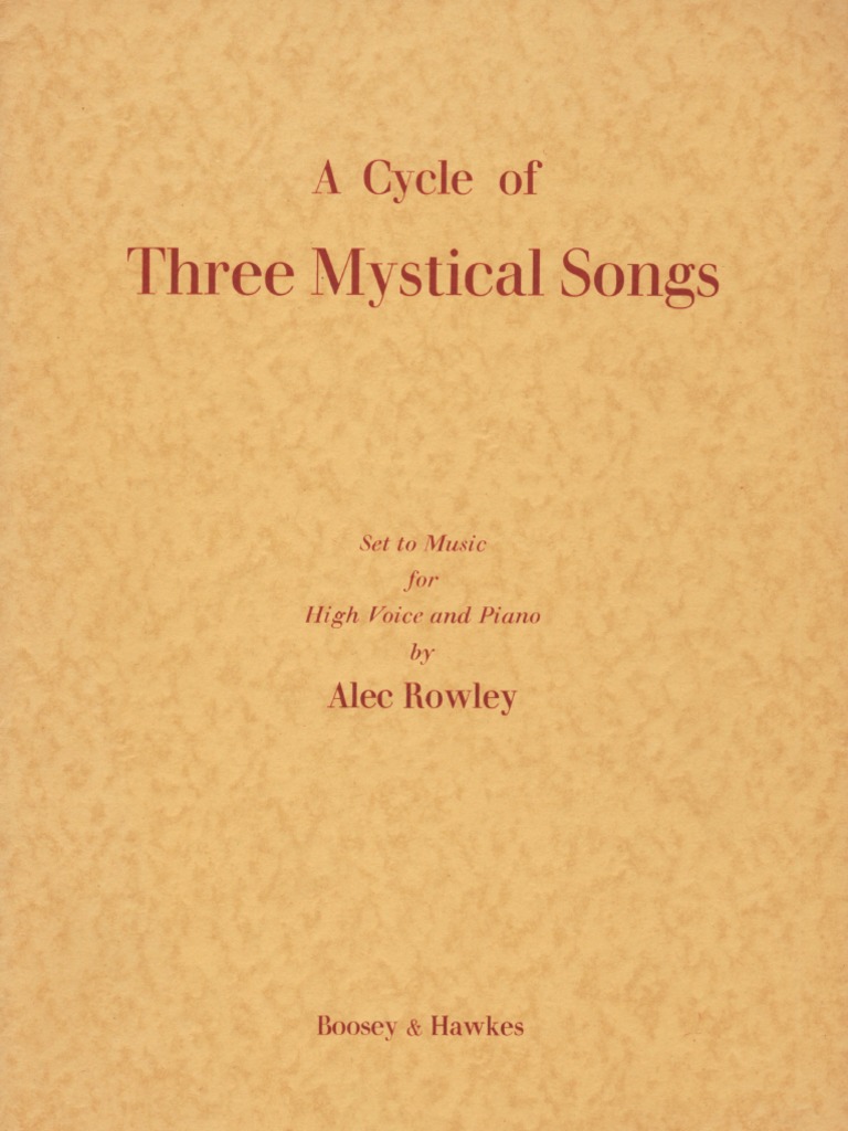 IMSLP397987-PMLP644300-Rowley A Cycle of Three Mystical Songs PDF | PDF