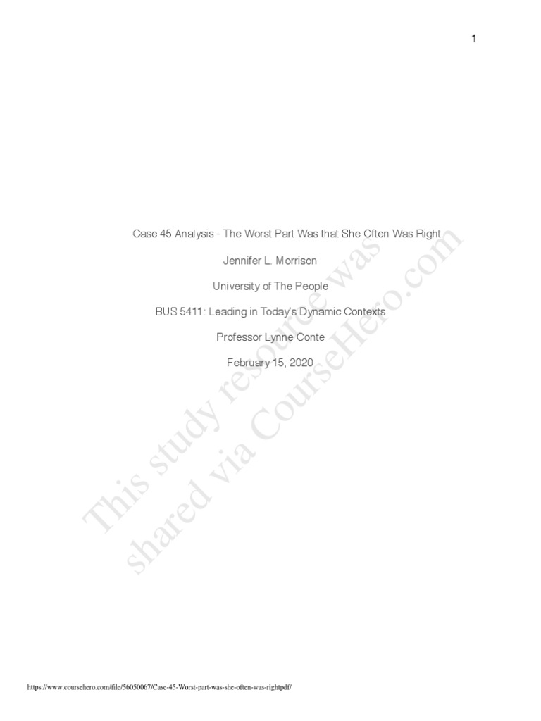 Leadership Challenges at Winston Bank | PDF