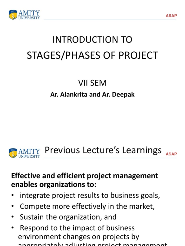 Introduction To: Stages/Phases of Project | PDF | Product Lifecycle ...