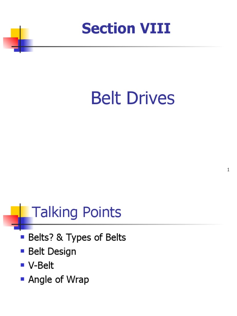 Belt Drive Design Essentials | PDF | Belt (Mechanical) | Classical ...