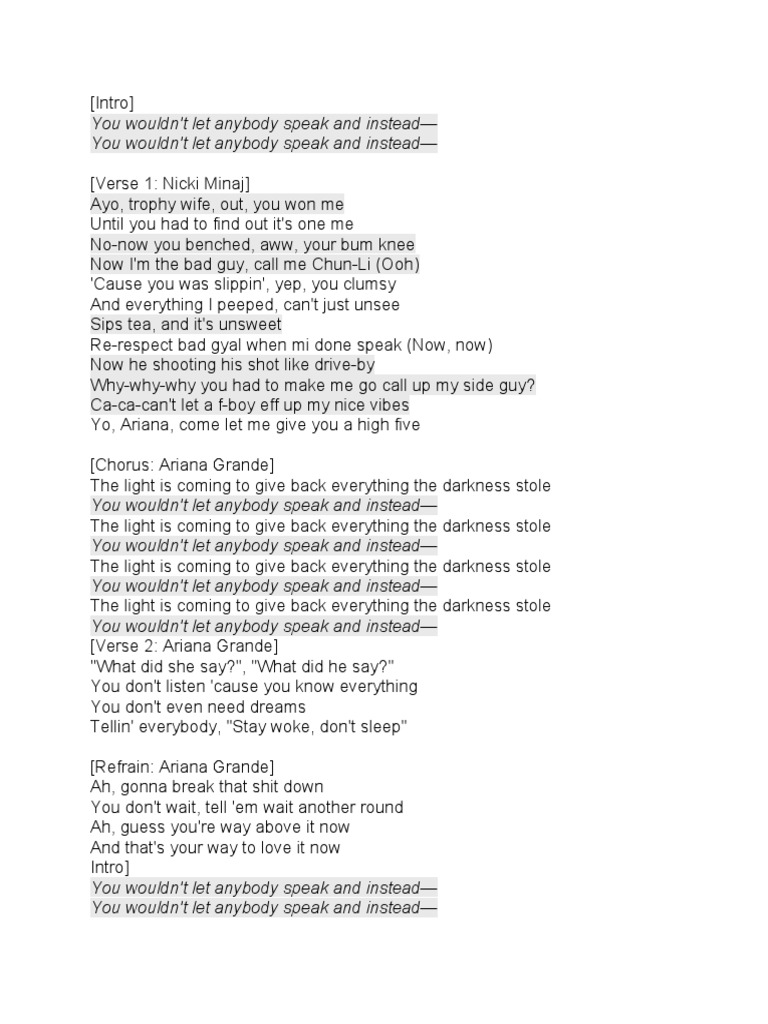 Goodnight N Go | PDF | Songs | Musical Compositions