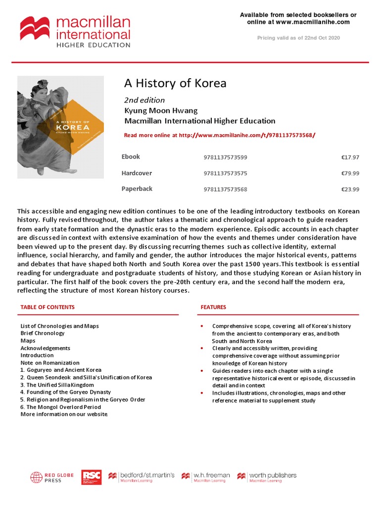 A Concise and Engaging History of Korea from Ancient Times to the ...