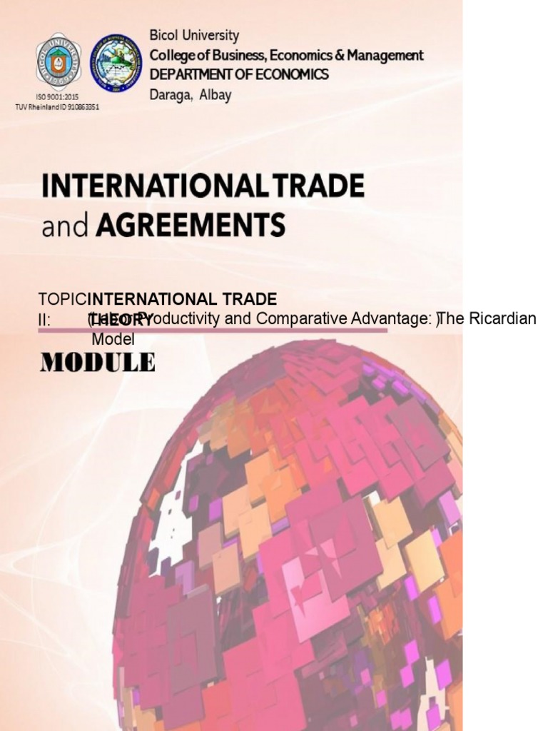 Comparative Advantage and Specialization: An Introduction to the ...