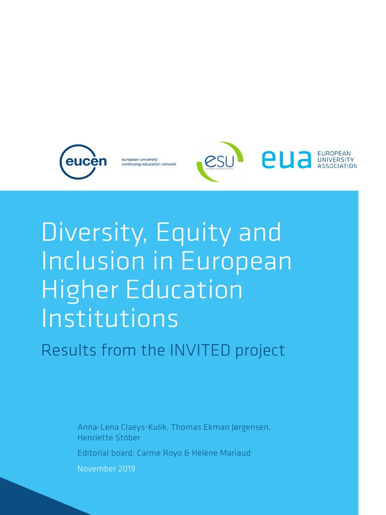 Diversity and Inclusion in European Higher Education | PDF ...