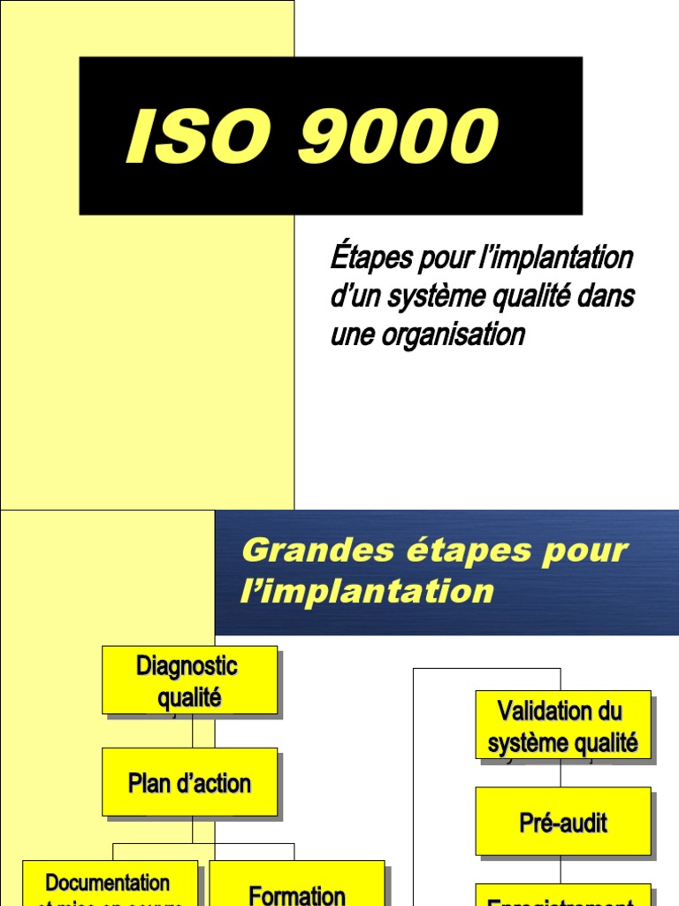 Etapes Pour L4implantation d'1 SMQ | PDF | Management de la qualité | Audit