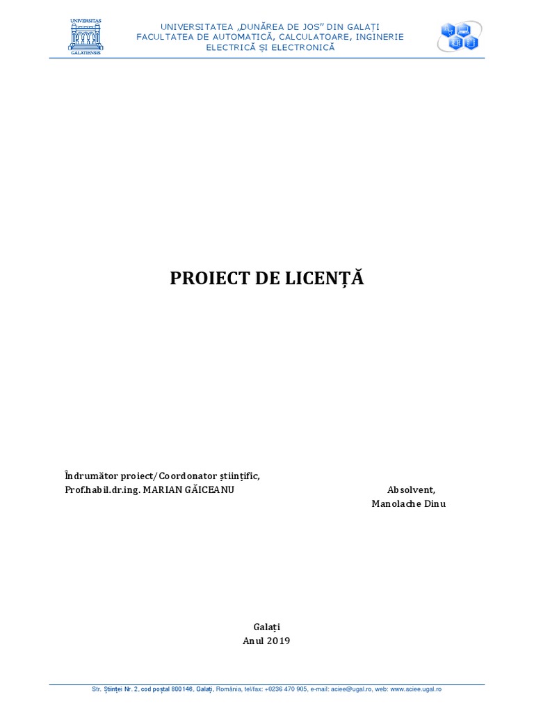 Proiect de Licenta | PDF