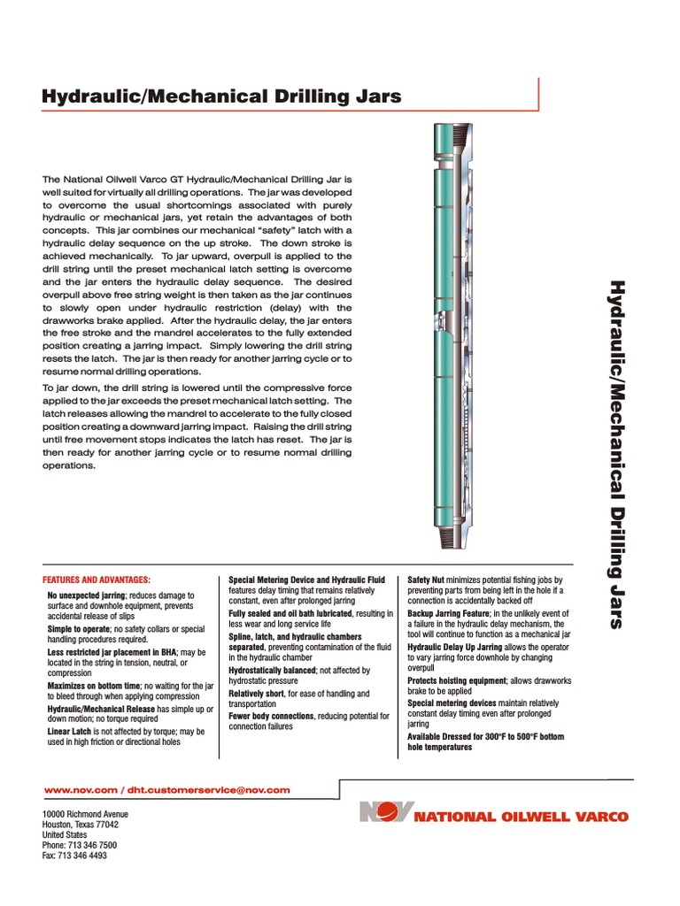 Hydraulic/Mechanical Drilling Jars: National Oilwell Varco | Download ...