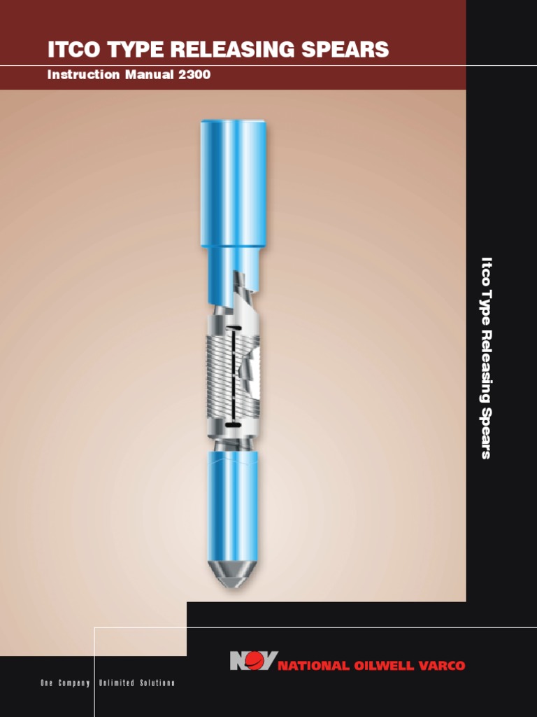 Itco Releasing Spear PDF | PDF | Pipe (Fluid Conveyance) | Screw