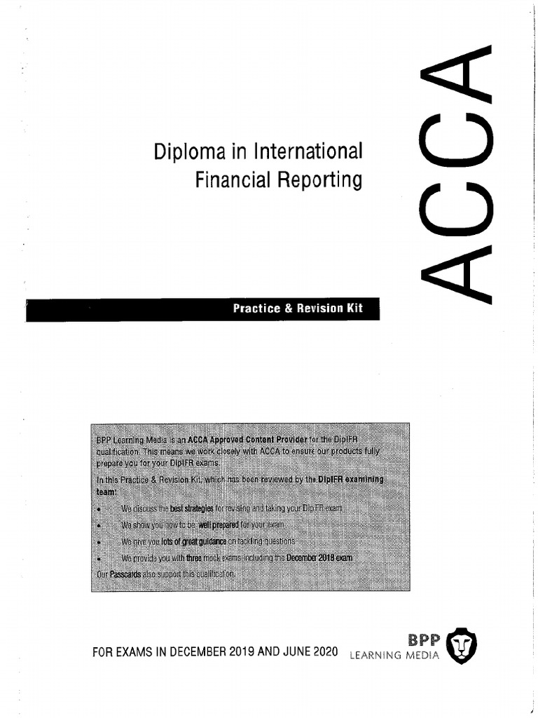 BPP DipIFR Revision Kit 2020 | PDF