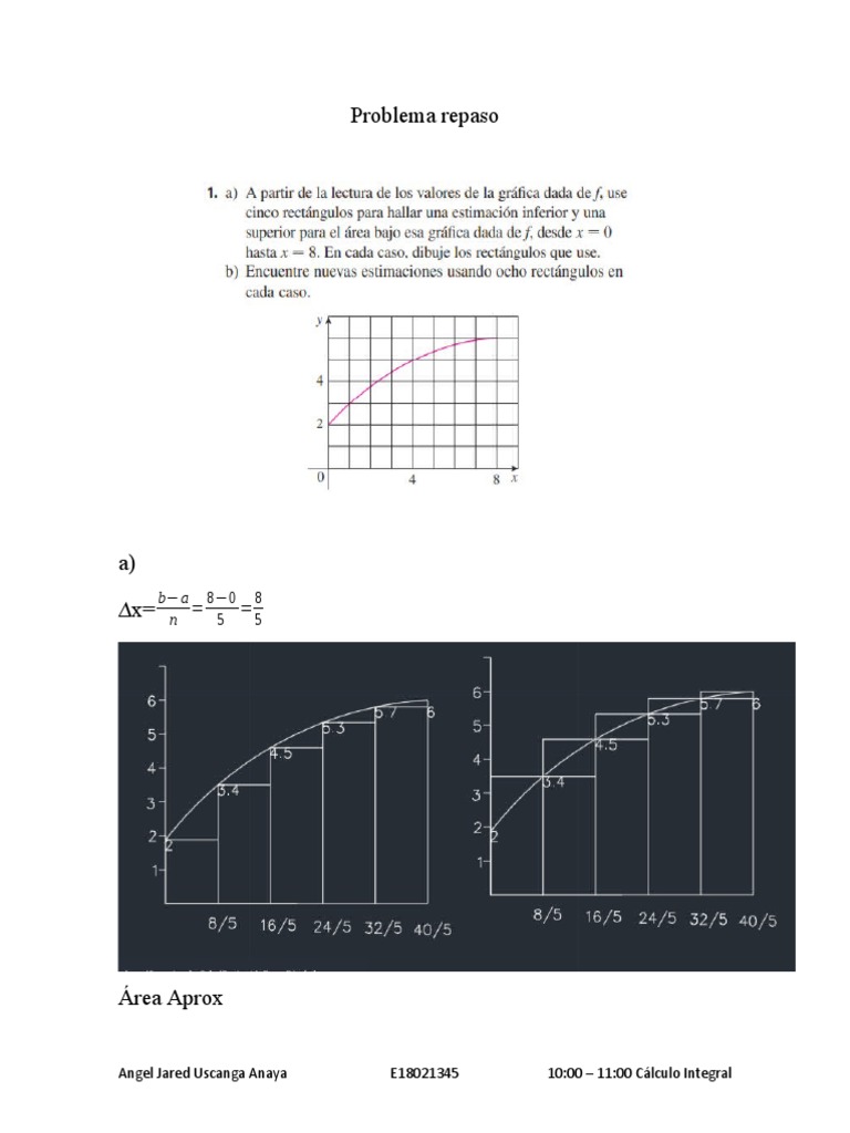 Integral Calculus Area Approximation | PDF