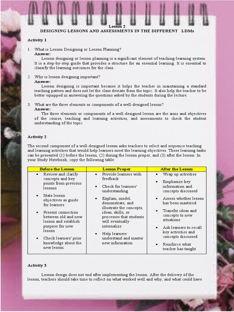 Lesson Internalization Protocol Guide | PDF | Educational Assessment ...