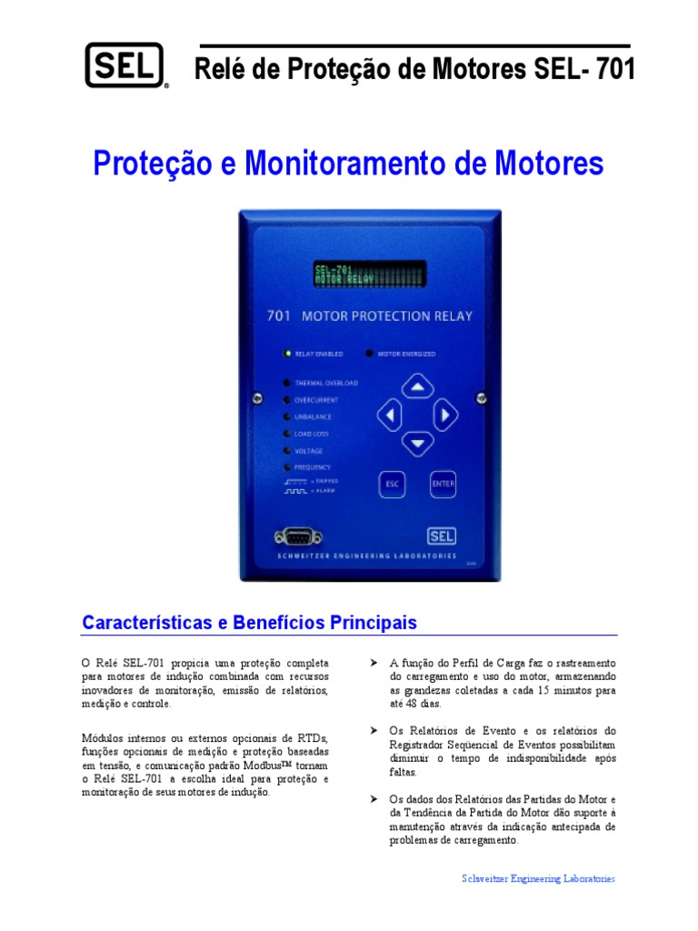 Sel 701 | PDF | Relé | Potência (Física)