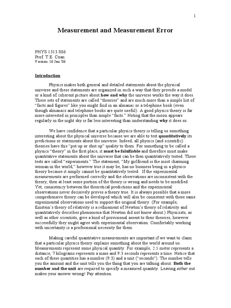 Understanding Measurement Precision Accuracy And Error Key Concepts For Making Reliable