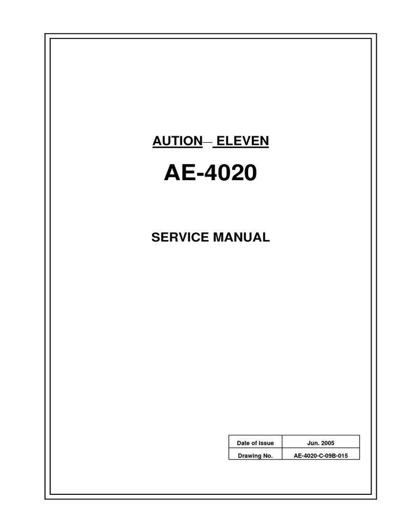 Aution Eleven АЕ-4020 SM PDF | PDF | Hue | Specification (Technical ...