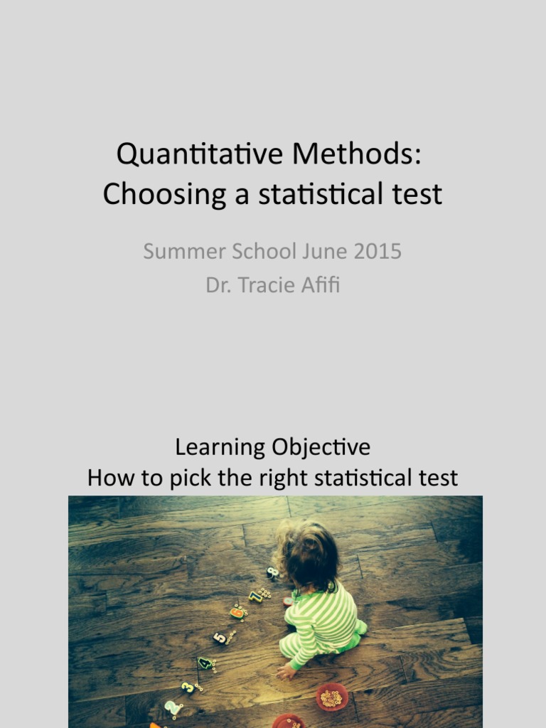 How To Choose The Correct Statistical Test | PDF | Level Of Measurement ...