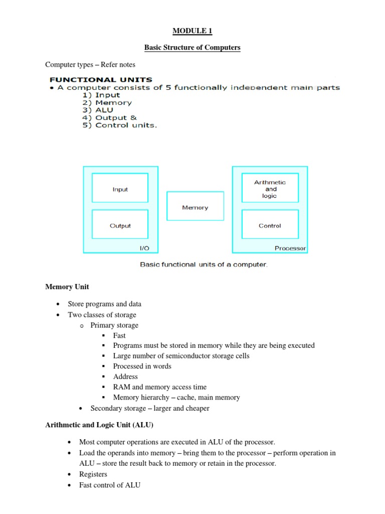 Basic Structure of Computers | PDF | Computer Data Storage | Central Processing Unit
