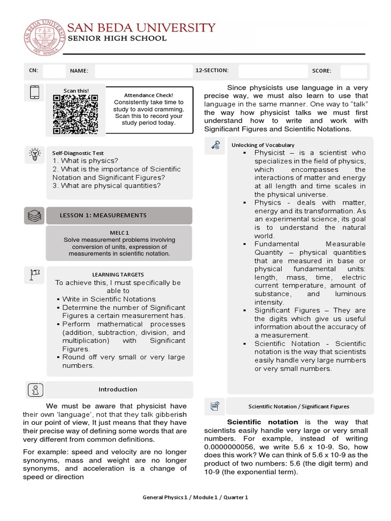 Understanding Physics: An Introduction to Measurements, Scientific ...