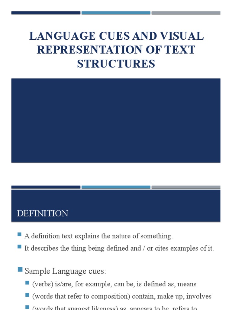 Language Cues and Visual Representation of Text Structures | PDF | Text ... Language Cues and Visual Representation of Text Structures | PDF | Text ...