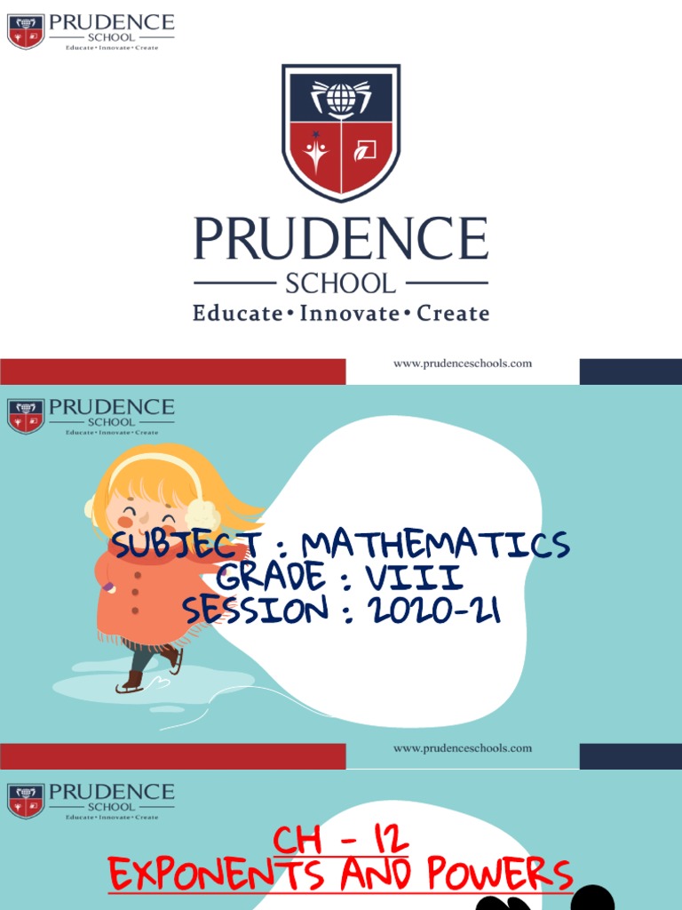 Exponents and Powers Solutions | PDF